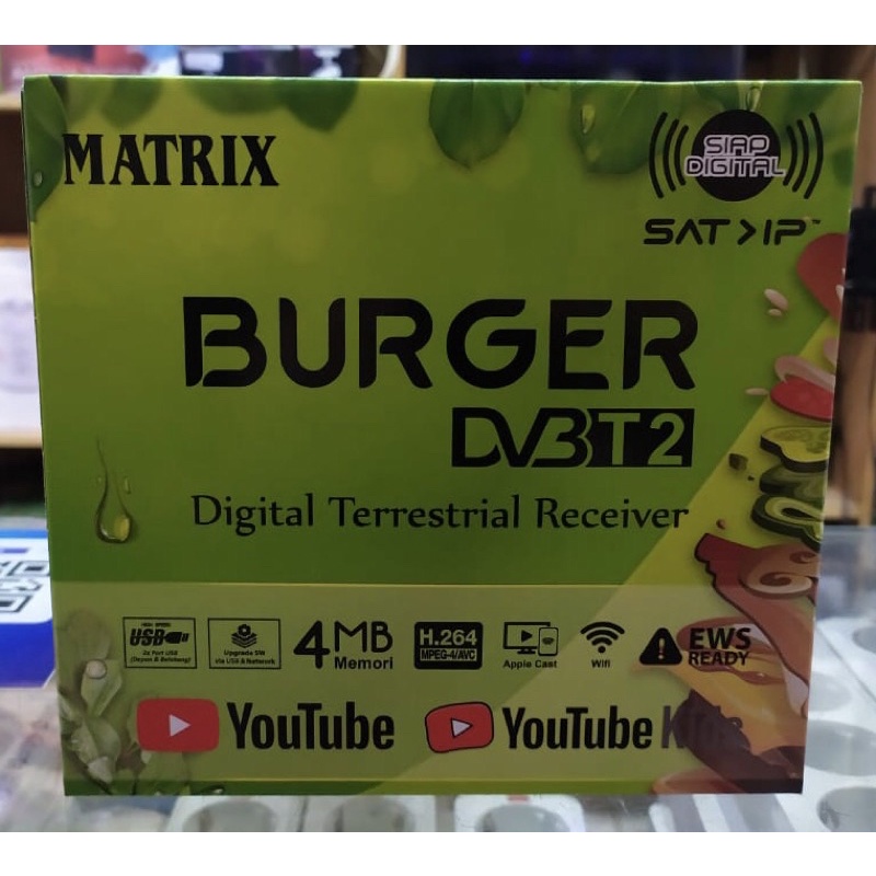 Jual MATRIX BURGER HIJAU / MATRIX APPLE KUNING / SET TOP BOX MATRIX ...