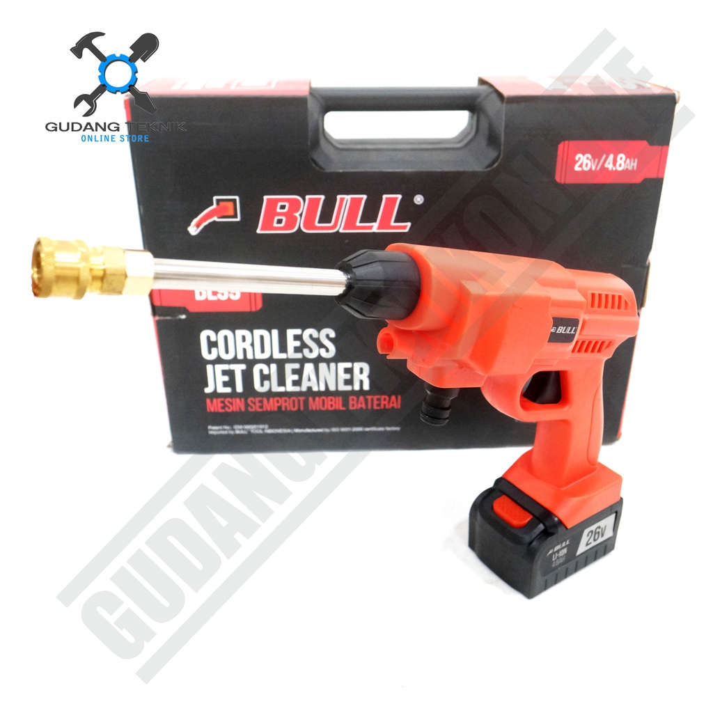 Jual Mesin Jet Cleaner CORDLESS BULL BL99 26V / Mesin Cuci Motor Mobil ...