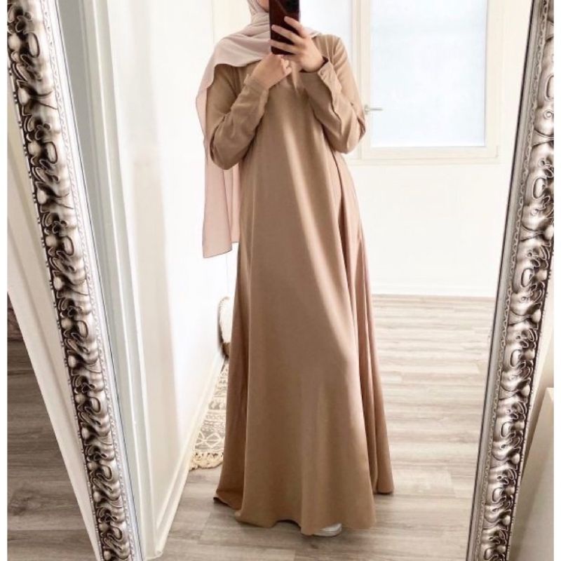 Jual ABAYA BASIC POLOS/ ABAYA ARAB | Shopee Indonesia