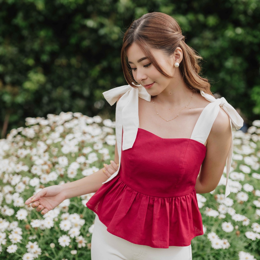 Jual Dear Daisy - Edith Bow Top | Shopee Indonesia
