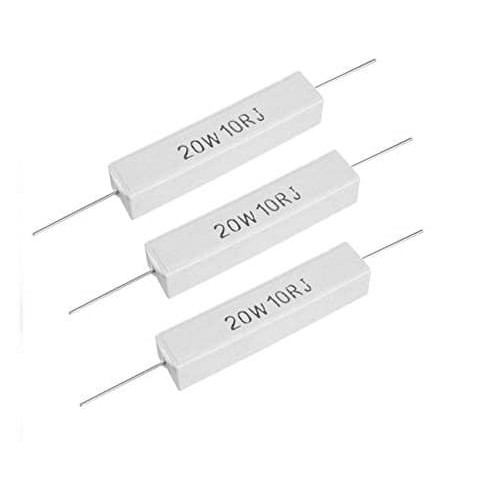 Jual Resistor 20watt putih Kotak Resistor 10 Ohm Resistor Keramik Putih | Shopee Indonesia