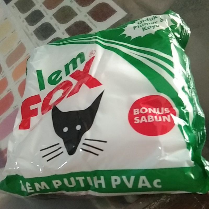 Jual Lem Fox PVAc Plamir kantong Hijau 700g | Shopee Indonesia