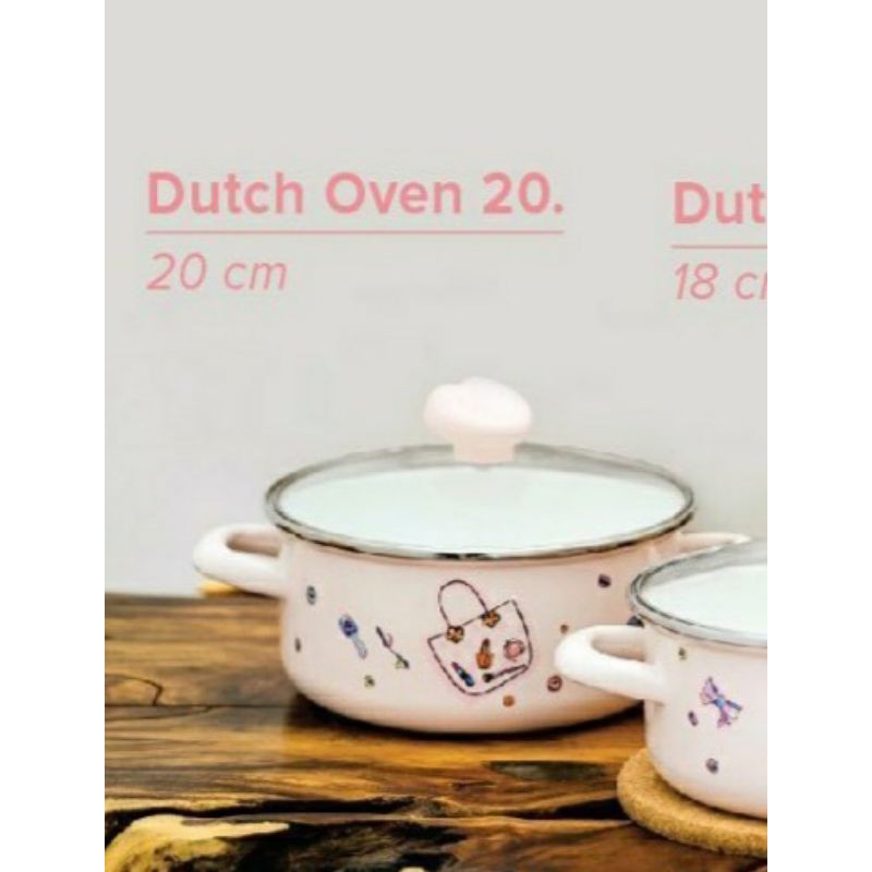 Jual Panci Enamel 20cm / Chefina Dutch Oven 20cm | Shopee Indonesia