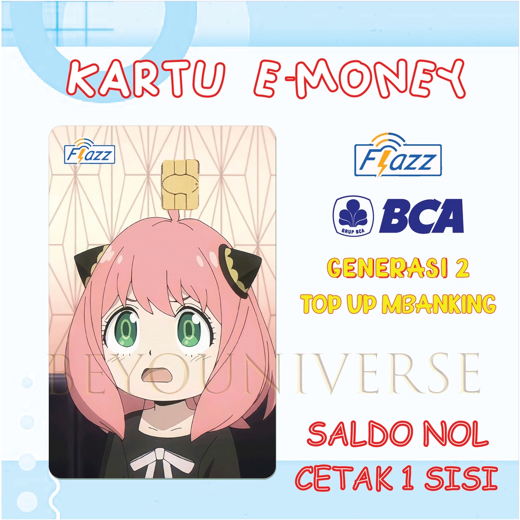 Jual Kartu E-Money Mandiri/Flazz BCA SPYXFAMILY ANYA FORGER #6 | Shopee ...