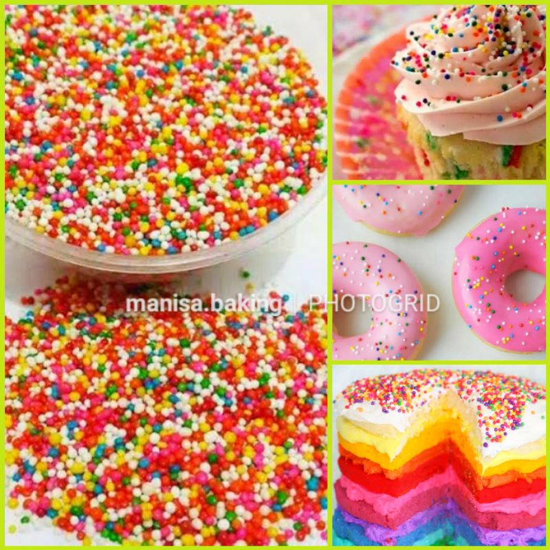 Jual TRIMIT SPRINGKLE RAINBOW 100 GR REPACK SPRINGKEL RAINBOW (100gr ...