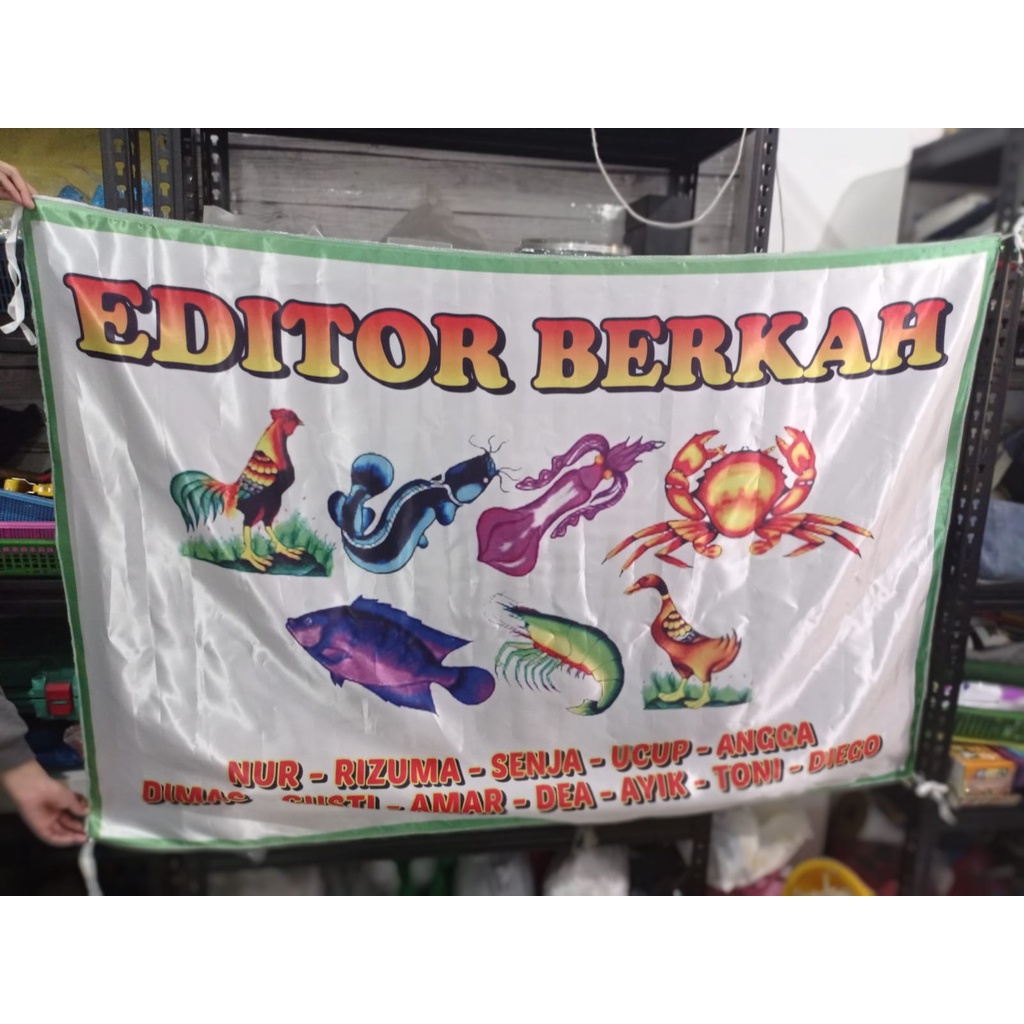 Jual Custom Bendera Promosi / Sablon Bendera Custom Design / Sablon ...