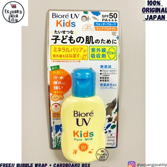 Jual Biore UV Kids Pure Milk Sunscreen SPF 50, 0% Chemical [ORIGINAL ...