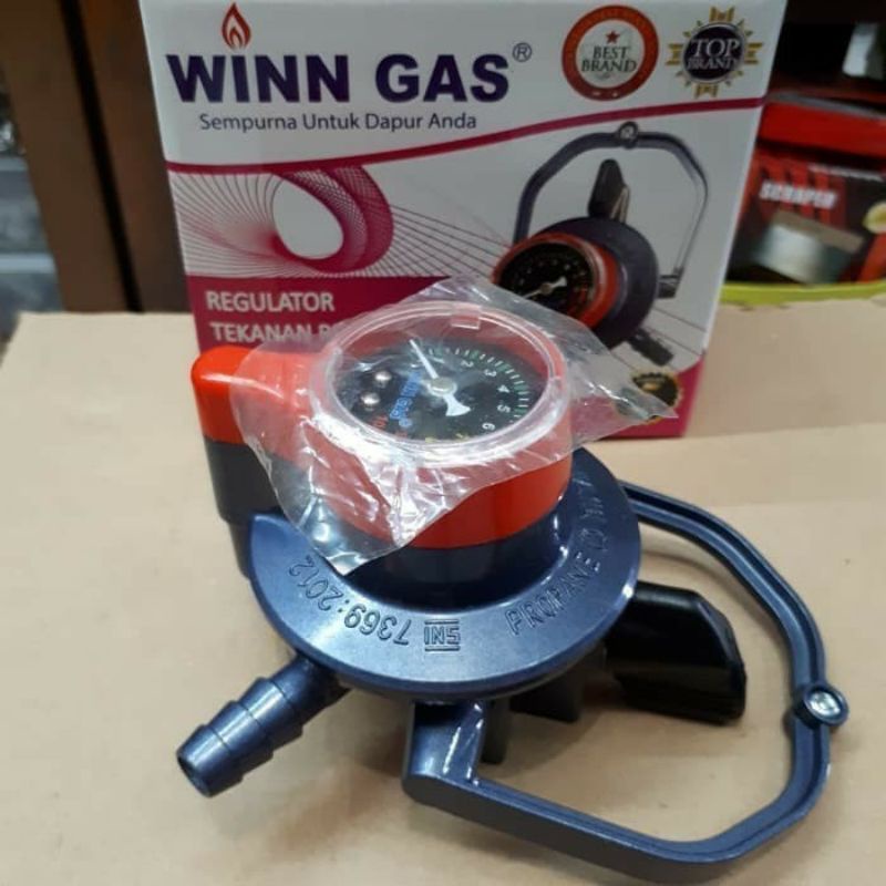 Jual REGULATOR WINN GAS W900 METER DENGAN PENGUNCI GANDA | Shopee Indonesia