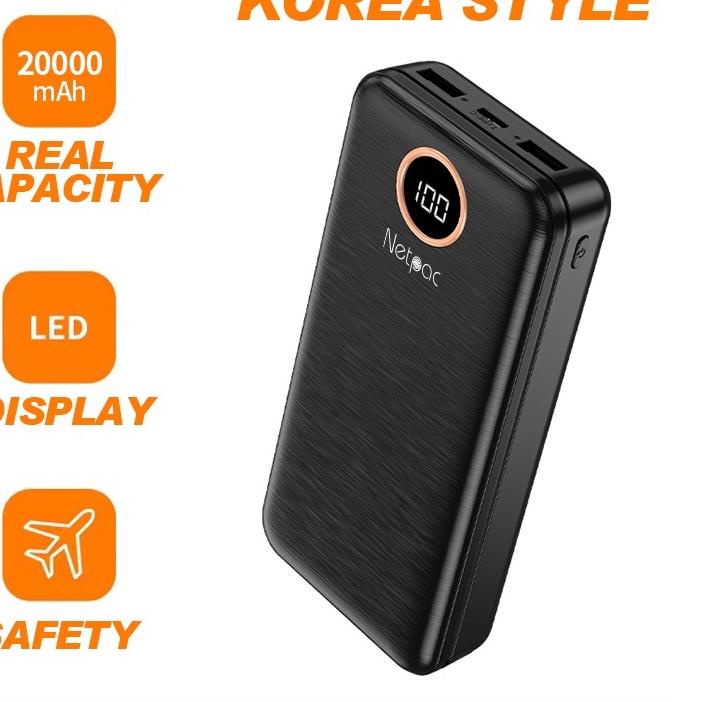 Jual ル Power Bank 20000 mAh Real Capacity Korea Lucu LED Digital ...