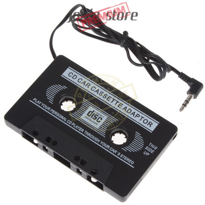 Jual Konverter Kaset Tape Mobil to 3.5mm Adapter Tape Mobil to MP3 ...