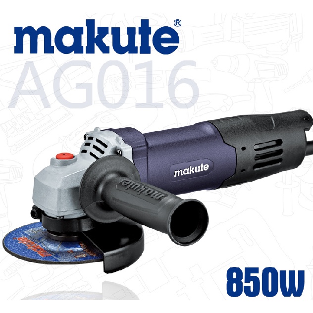 Jual GERINDA TANGAN - ANGLE GRINDER 850W MAKUTE - ELECTRIC POWER TOOLS - AG016 | Shopee Indonesia