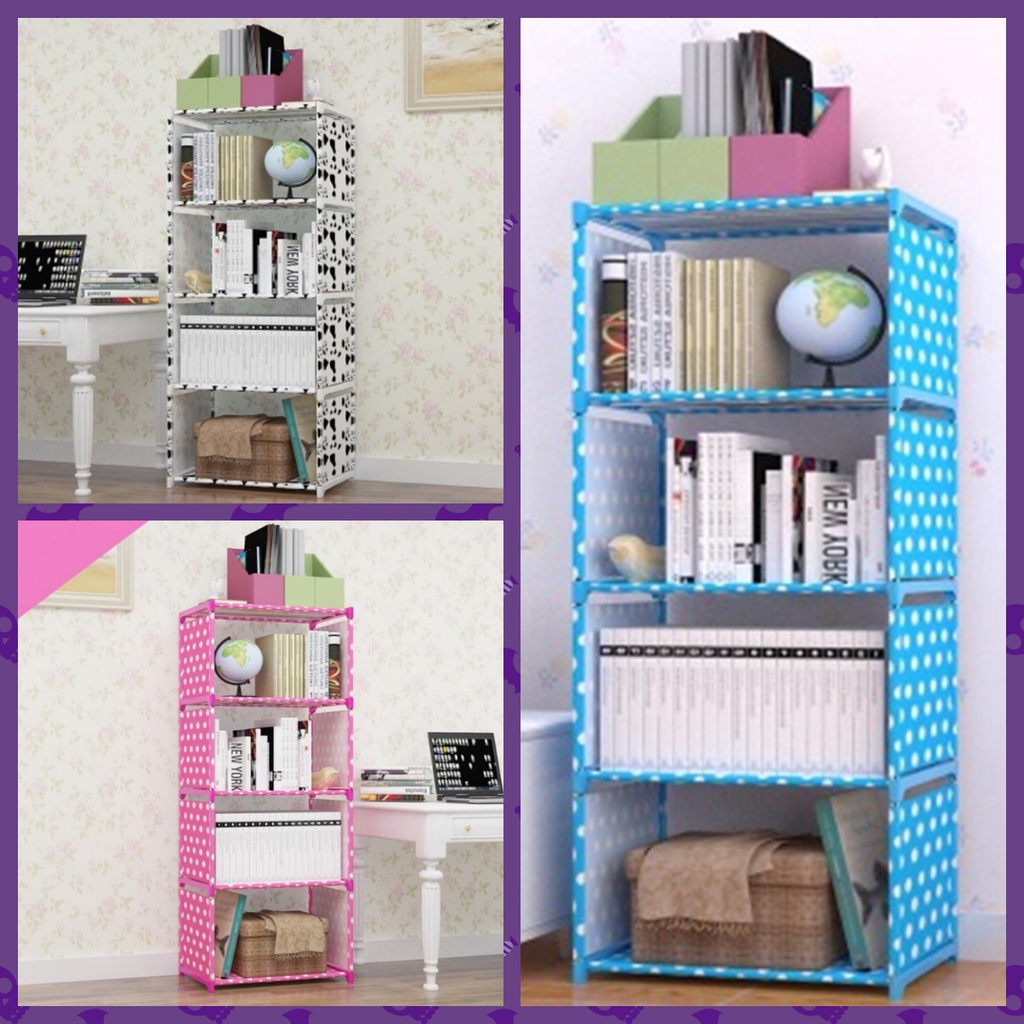 Jual Rak Multifungsi Kain Rak Buku Portable Rak Buku Portable Mudah Di ...