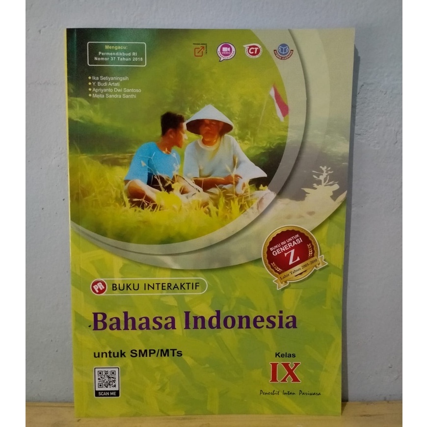 Jual PR Interaktif bahasa Indonesia kelas 9 ( 1 tahun ) SMP/MTs Intan Pariwara Edisi GZ | Shopee ...