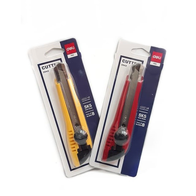 Jual PISAU CUTTER BESAR L-500 DELI 2043 ALAT POTONG CUTTER KNIFE BIG ...