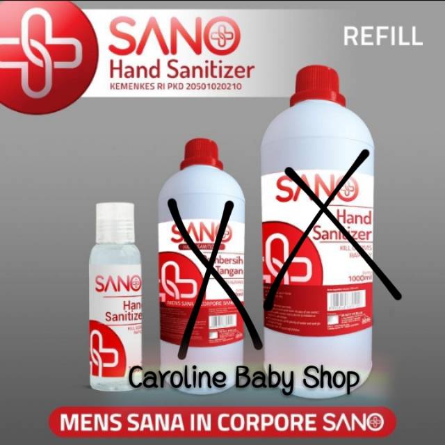 Jual Sano Hand Sanitizer 100 ml | Shopee Indonesia