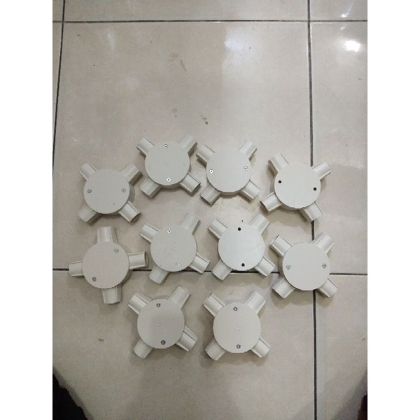 Jual 10 pcs T dus T dos T doos sambungan kabel cabang 4 empat listrik ...