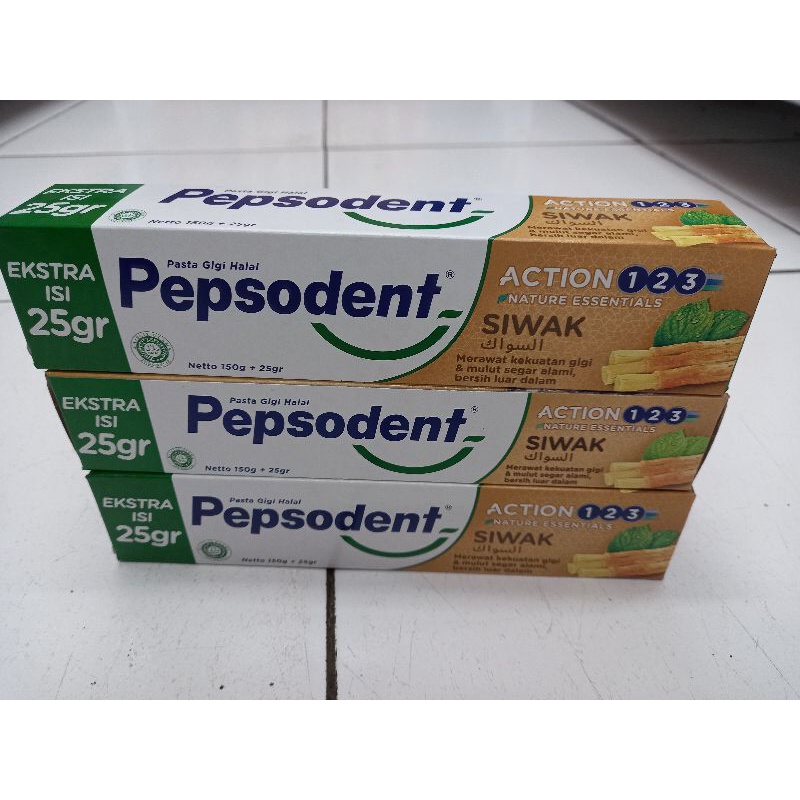 Jual pepsodent pasta Gigi siwak 150g+25g/siwak habbatussauda 150g+40g ...