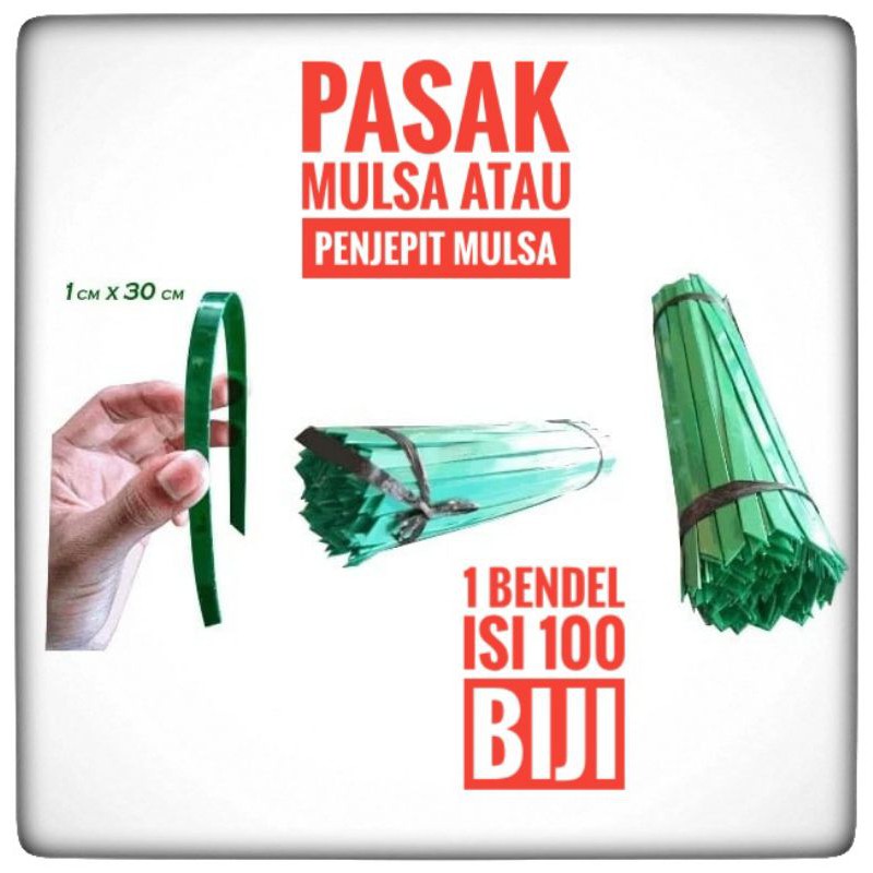 Jual peralatan berkebun penjepit mulsa atau pasak mulsa pengganti bambu ...