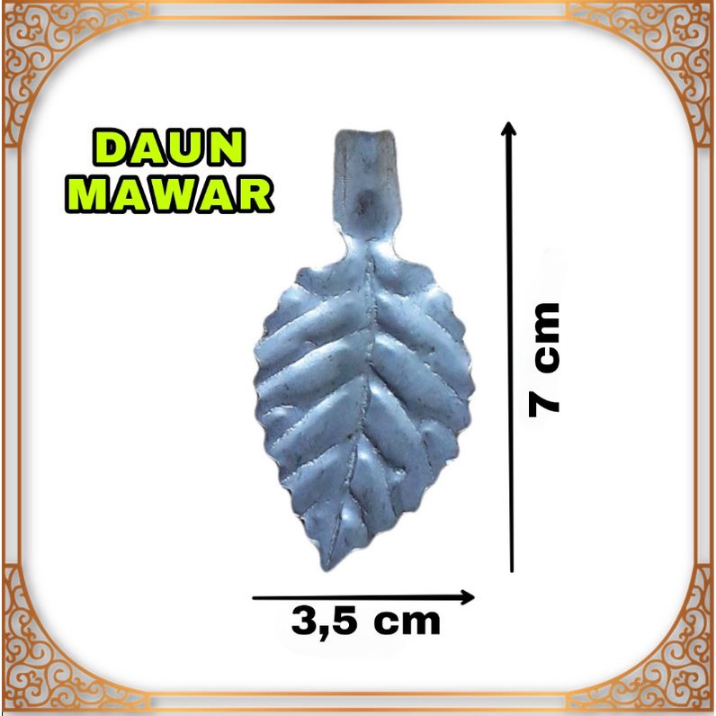 Jual Daun mawar dan anggur berbagai macam ukuran ornamen pagar plat ...