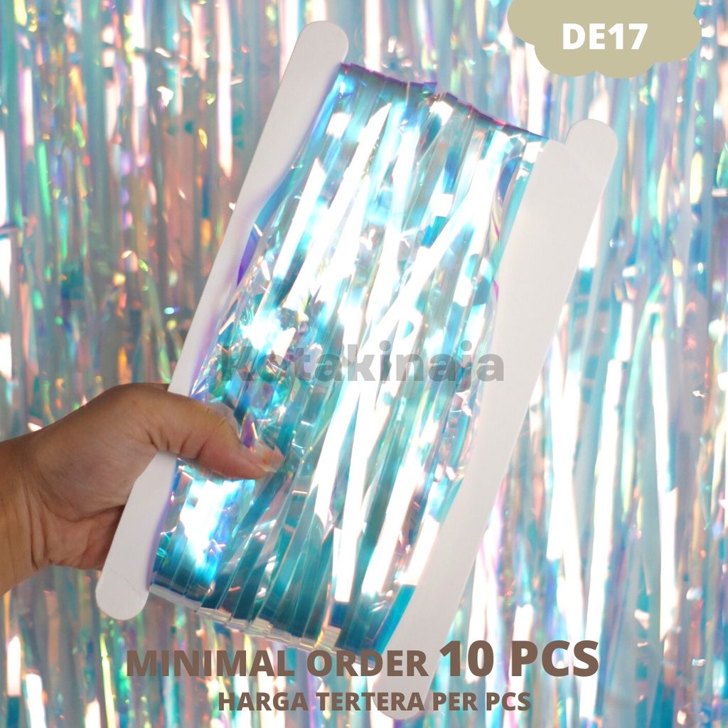 Jual Tirai Ulangtahun / Rumbai Pesta / Dekorasi Pesta / Tirai Foil ...