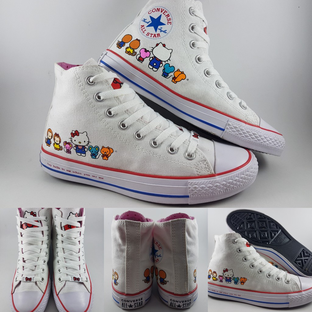 Jual Sepatu Kets Converse 70s Seventies X Hello Kitty High White Pink ...