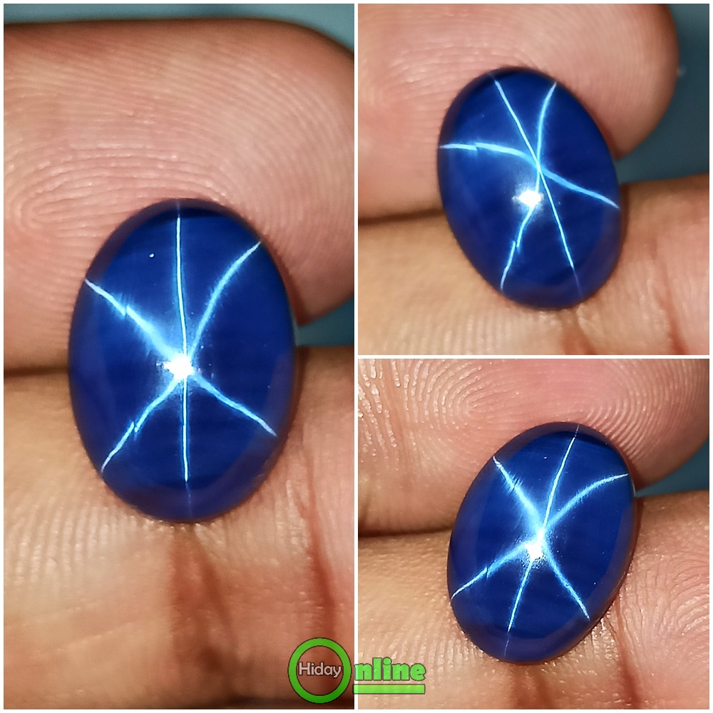 Jual BATU PERMATA BLUE AMERICAN STAR 6 BANGKOK NAIK DIAMOND SELECTOR ...