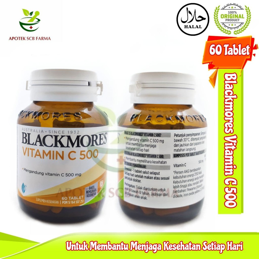 Jual Blackmores Vitamin C 500 mg - Isi 60 Tablet | Shopee Indonesia