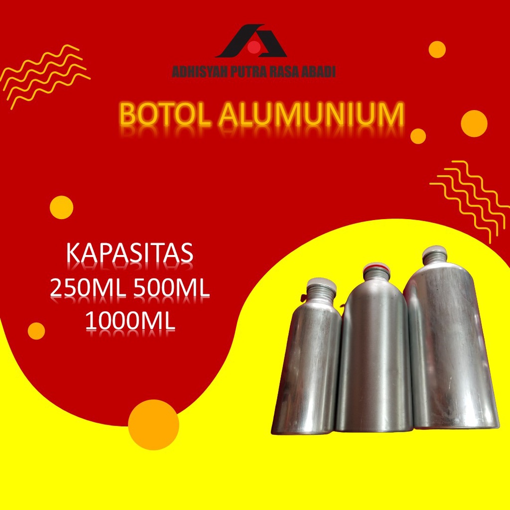 Jual BOTOL ALUMUNIUM 250ML 500ML 1000ML ( HARGA PER LUSIN) | Shopee ...
