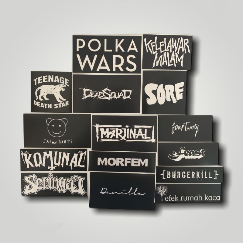 Jual Sticker Band Indie (Seringai, Nosstress, Feast, Fourtwnty, Dead ...