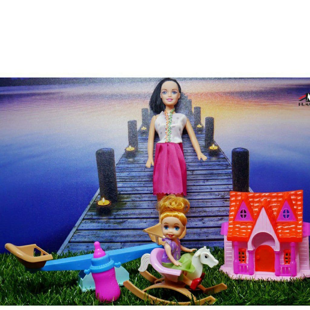 Jual MAINAN BARBIE ANAK PEREMPUAN CANTIK DENGAN TAMAN BERMAINNYA ...