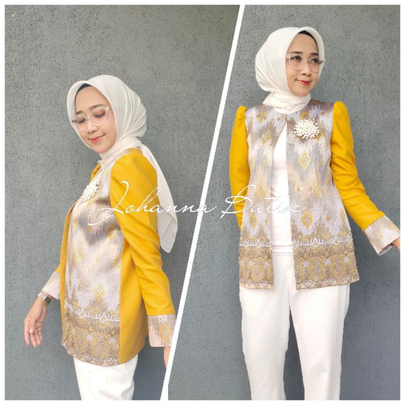Jual JOHANNA BATIK - Outer Tenun Songket | Shopee Indonesia
