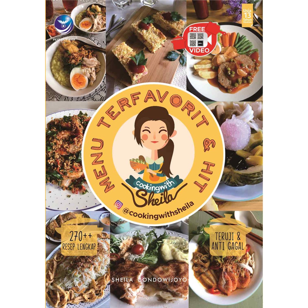 Jual Buku - Menu Terfavorit Dan Hit, Cooking With Sheila | Shopee Indonesia