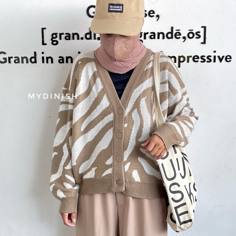 Jual Berly Cardy - Cardigan Wanita Motif Zebra | Shopee Indonesia