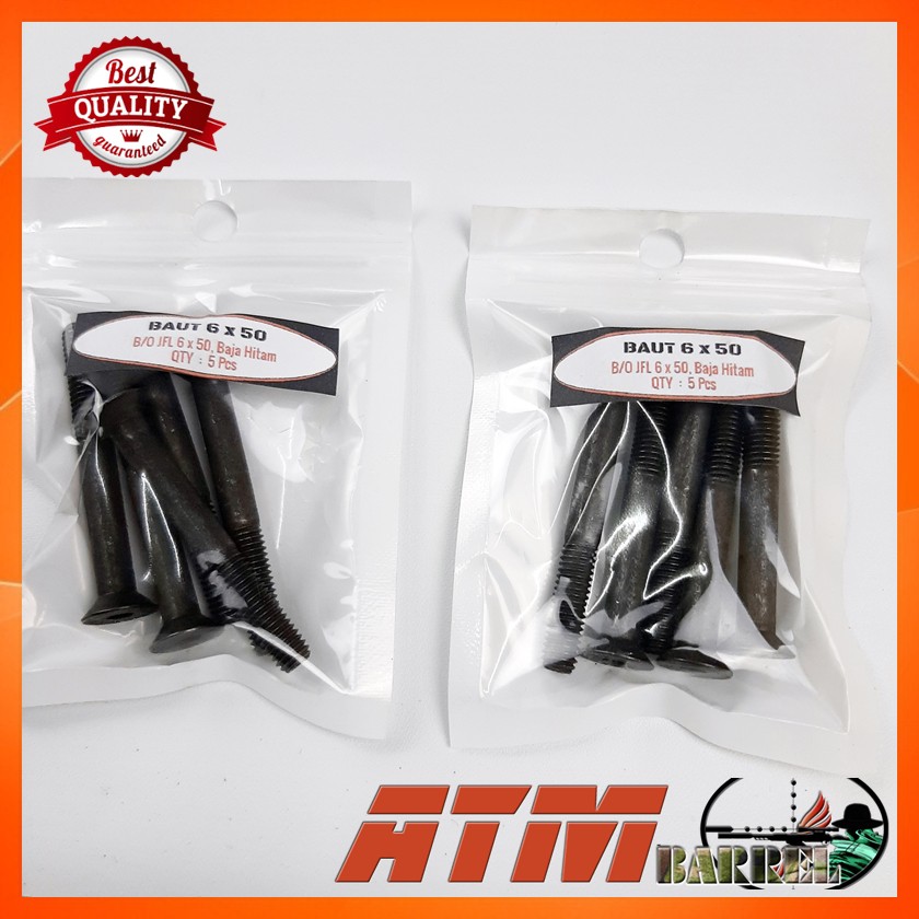 Jual BAUT PCP BAJA HITAM UKURAN 6X50 | Shopee Indonesia