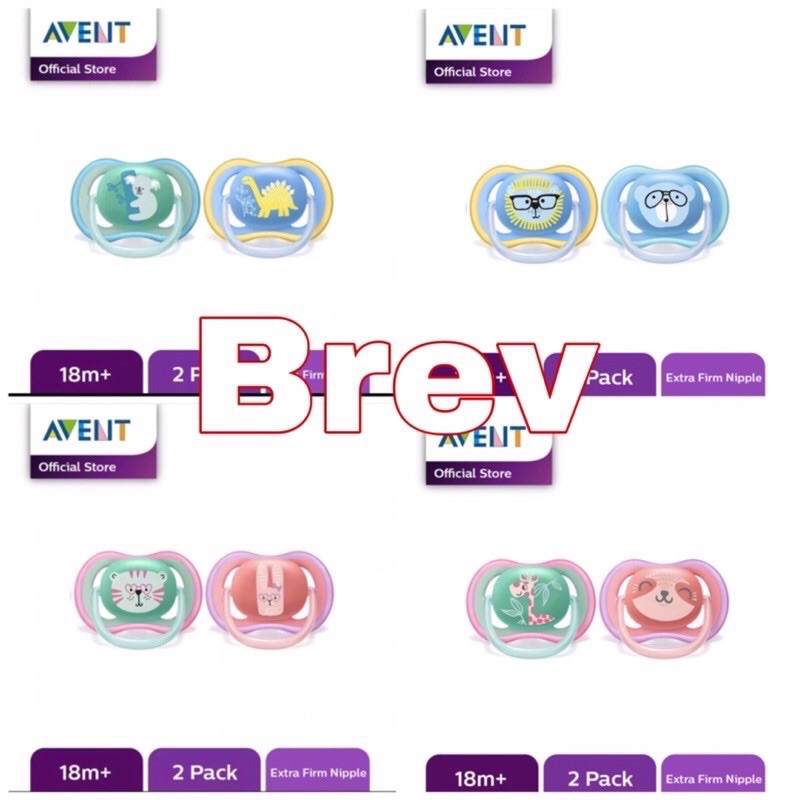 Jual EMPENG AVENT DOT PACIFIER AVENT 18+ 6-18 isi 2 empeng tommee tipe ...