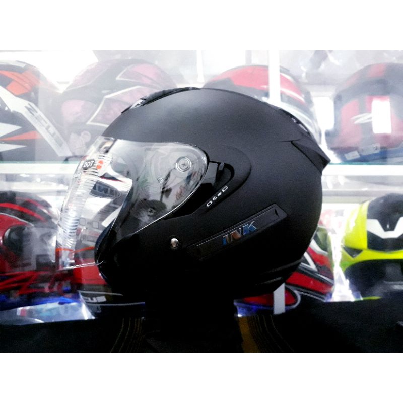 Jual HELM HALL FACE INK METRO 2 SOLID BLACK DOFT INK ORIGINAL DOUBLE ...