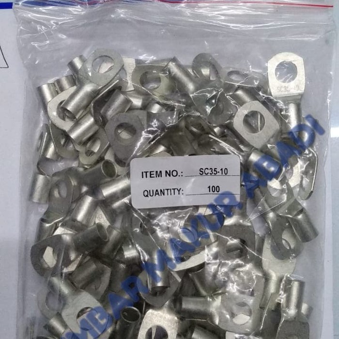 Jual Kabel Skun SC/Skun Kabel SC 35-10/Cable Lug /Scun Cable 35-10mm-100pcs /Cable Schoen 35 ...