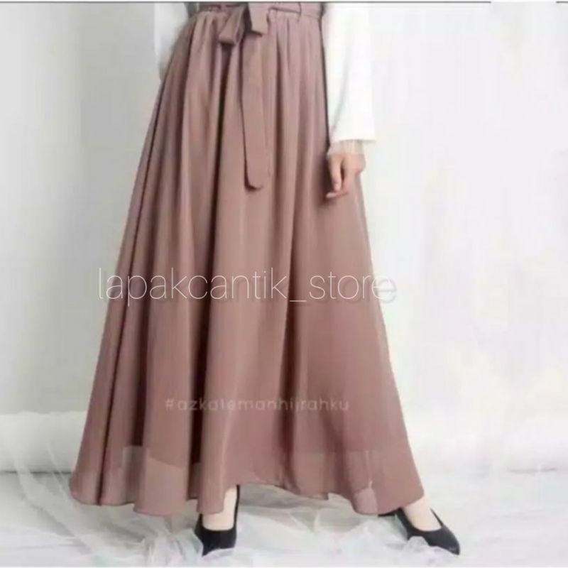 Jual ROK SIFON CERUTI ROK PANJANG ROK CERUTY ROK WANITA ROK CHIFFON ROK ...