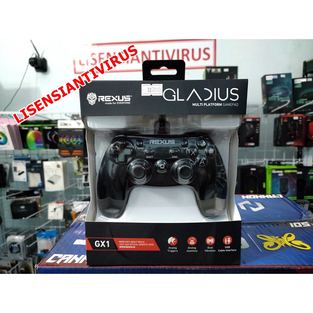 Jual Gamepad Rexus Gladius GX1 Pro Stick Gaming Gamepad Controler USB ...