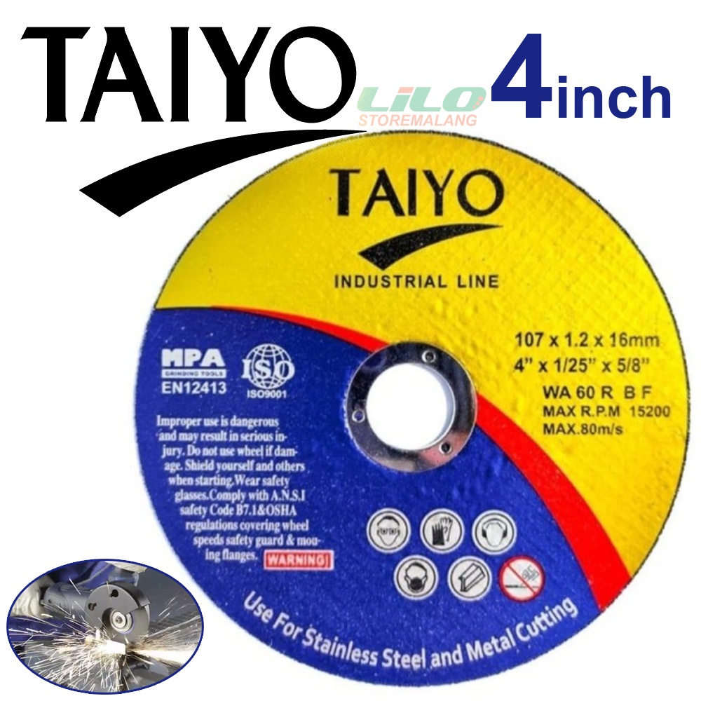 Jual Mata Batu Gerinda Potong Taiyo 4" L44 | Shopee Indonesia
