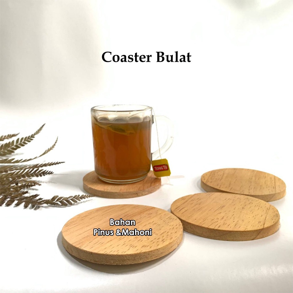 Jual Coaster / Tatakan Gelas Kayu / Tatakan Gelas Bulat 10 cm | Shopee ...