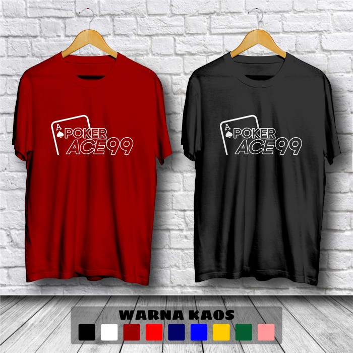 Jual Kaos Poker Ace 99 Baju Distro Bahan Premium TSF Store Shopee Indonesia