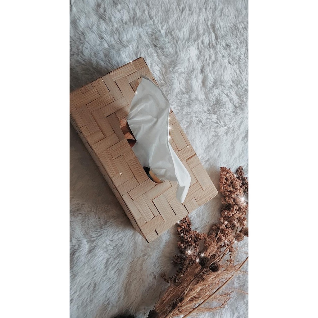 Jual Kotak Tissue Bambu Aesthetic | Shopee Indonesia