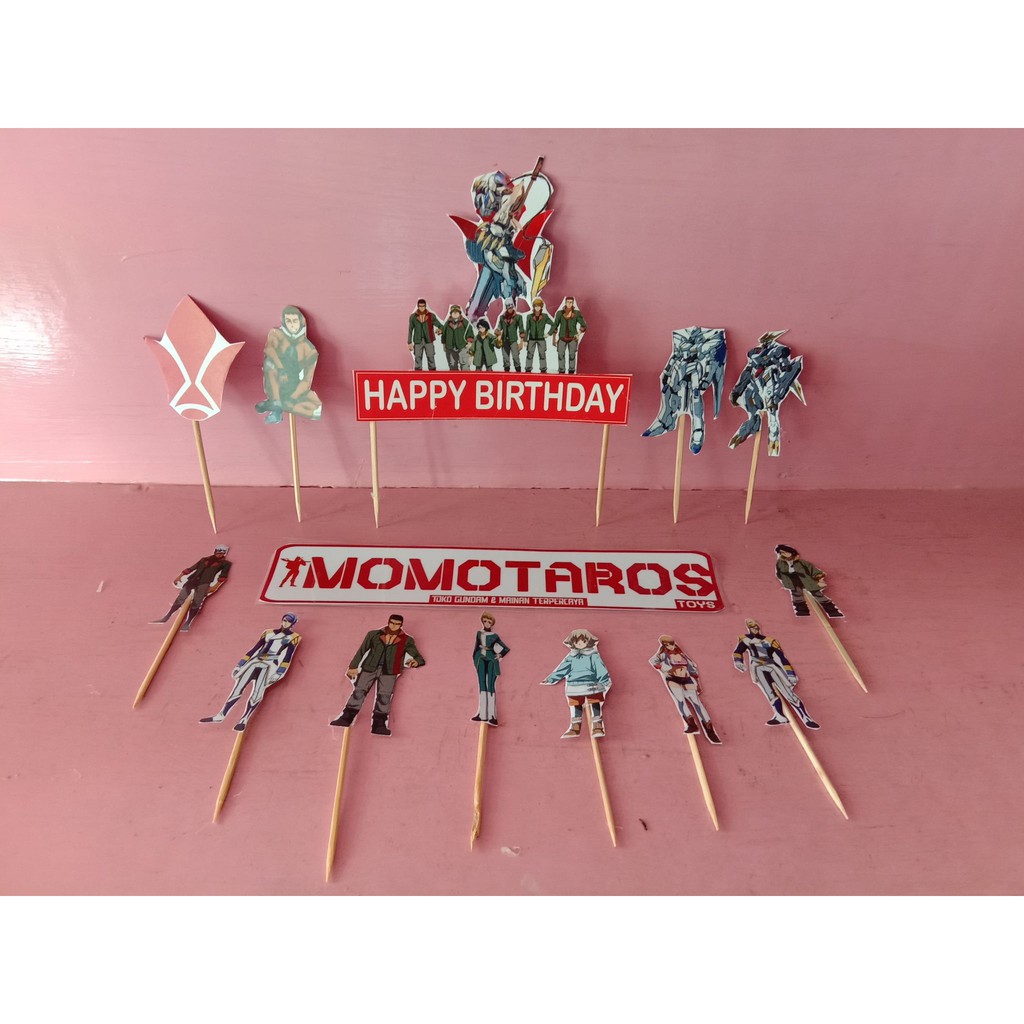Jual Topper cake gundam barbatos set | Shopee Indonesia