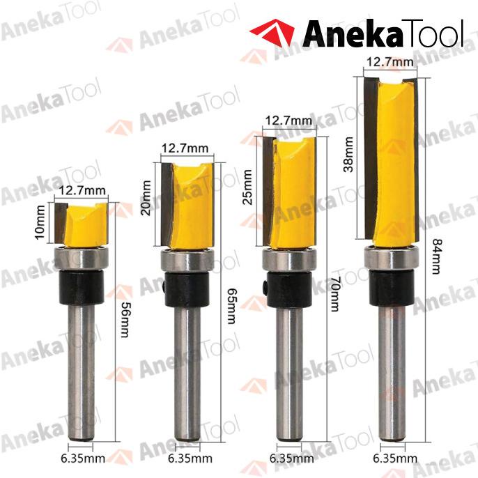 Jual AT Mata Profil Router 1/4 Flush Trimmer Bits - Bearing Bawah ...