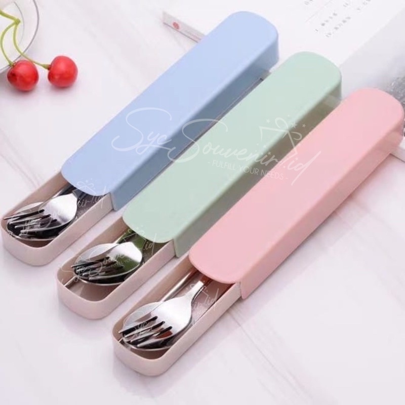 Jual Custom Sendok Set 3in1 + Free Box & Laser Nama Sendok, Garpu ...