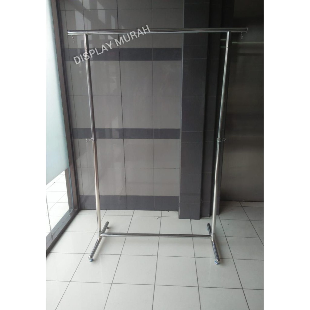 Jual Gawang Baju Gamis Rak Display Gawang Gantungan Baju Gawang Besi ...