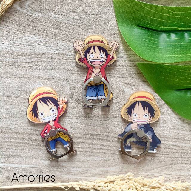 Jual IRing Luffy One Piece Anime Straw Hat Pirates Cincin Handphone ...