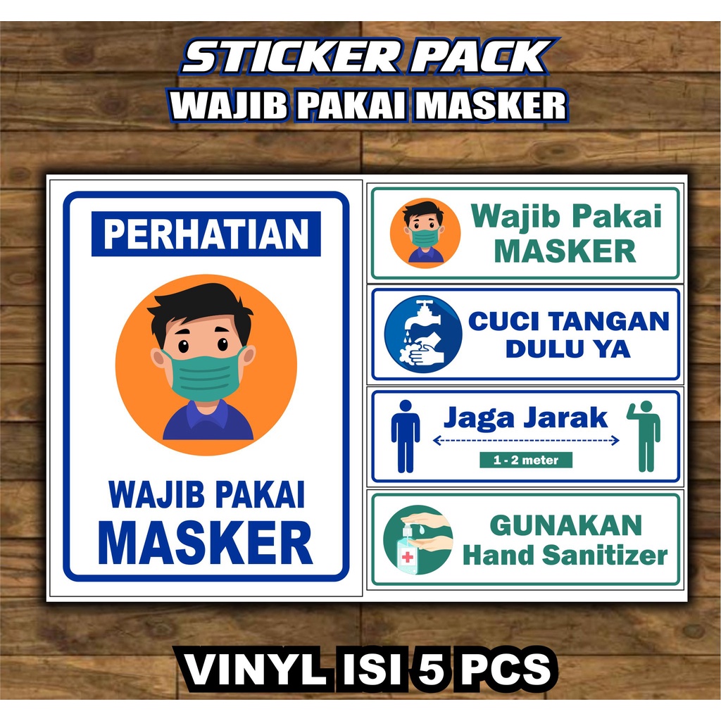 Jual STICKER WAJIB MAKE MASKER / STIKER WAJIB MAKE MASKER | Shopee ...