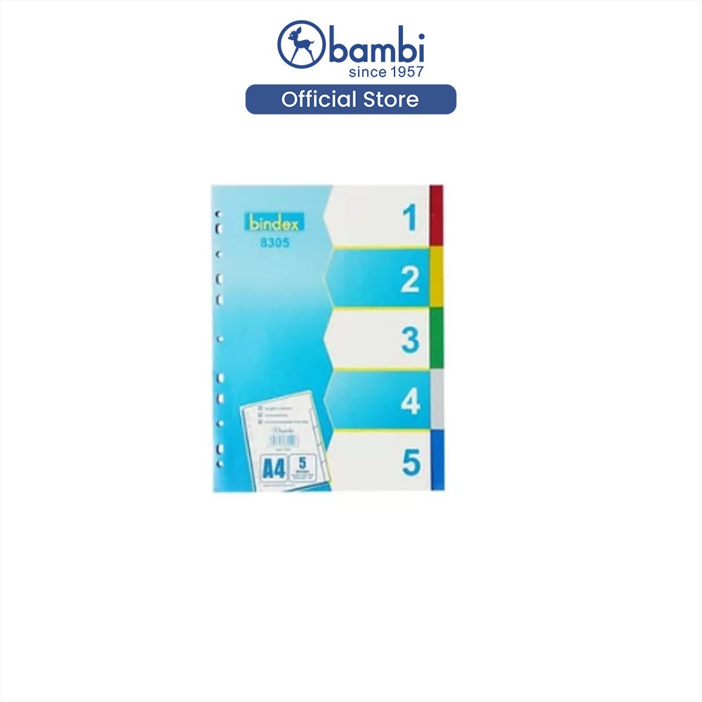 Jual Bindex Isi Binder A4 Divider & Indexes Pembatas Kertas Binder ...